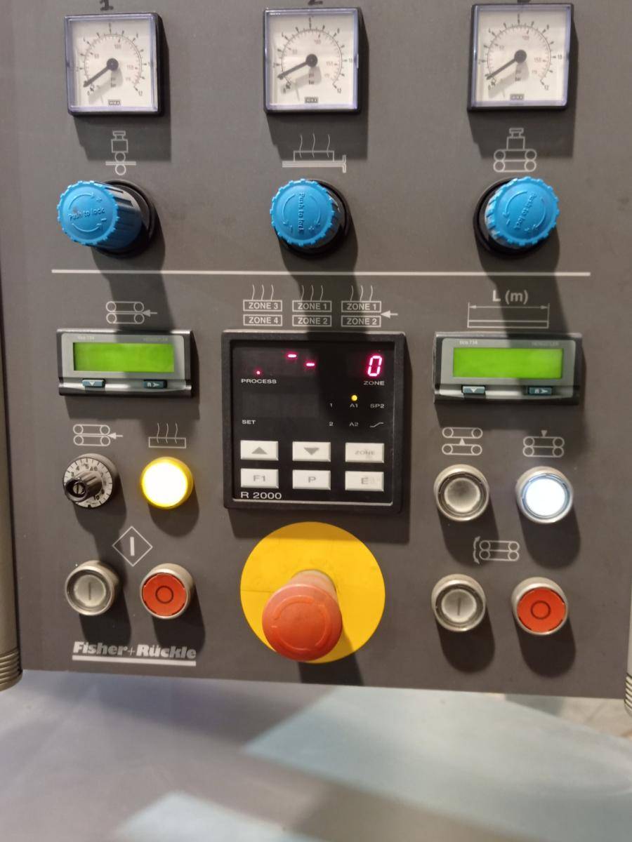 Veneer splicing machine FISHER + RÜCKLE OMNIMASTER PLUS 1200 buy second ...