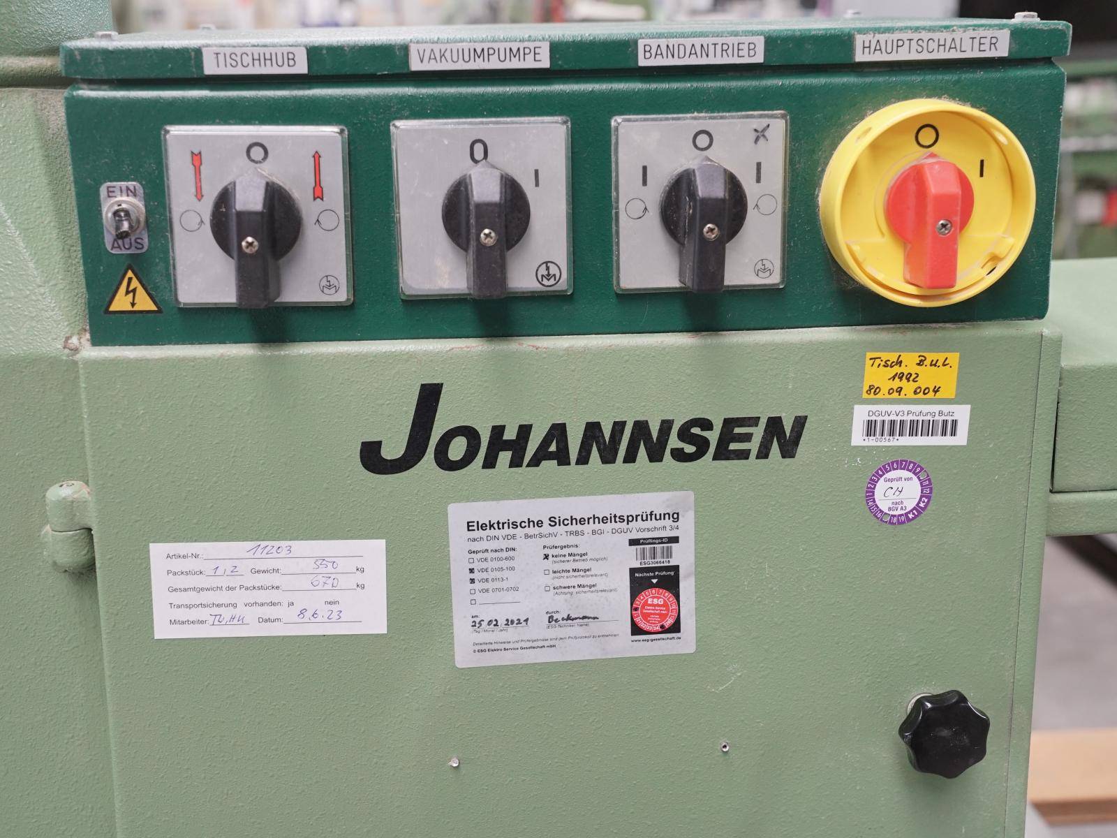 JOHANNSEN Langbandschleifmaschine T 94 gebraucht kaufen