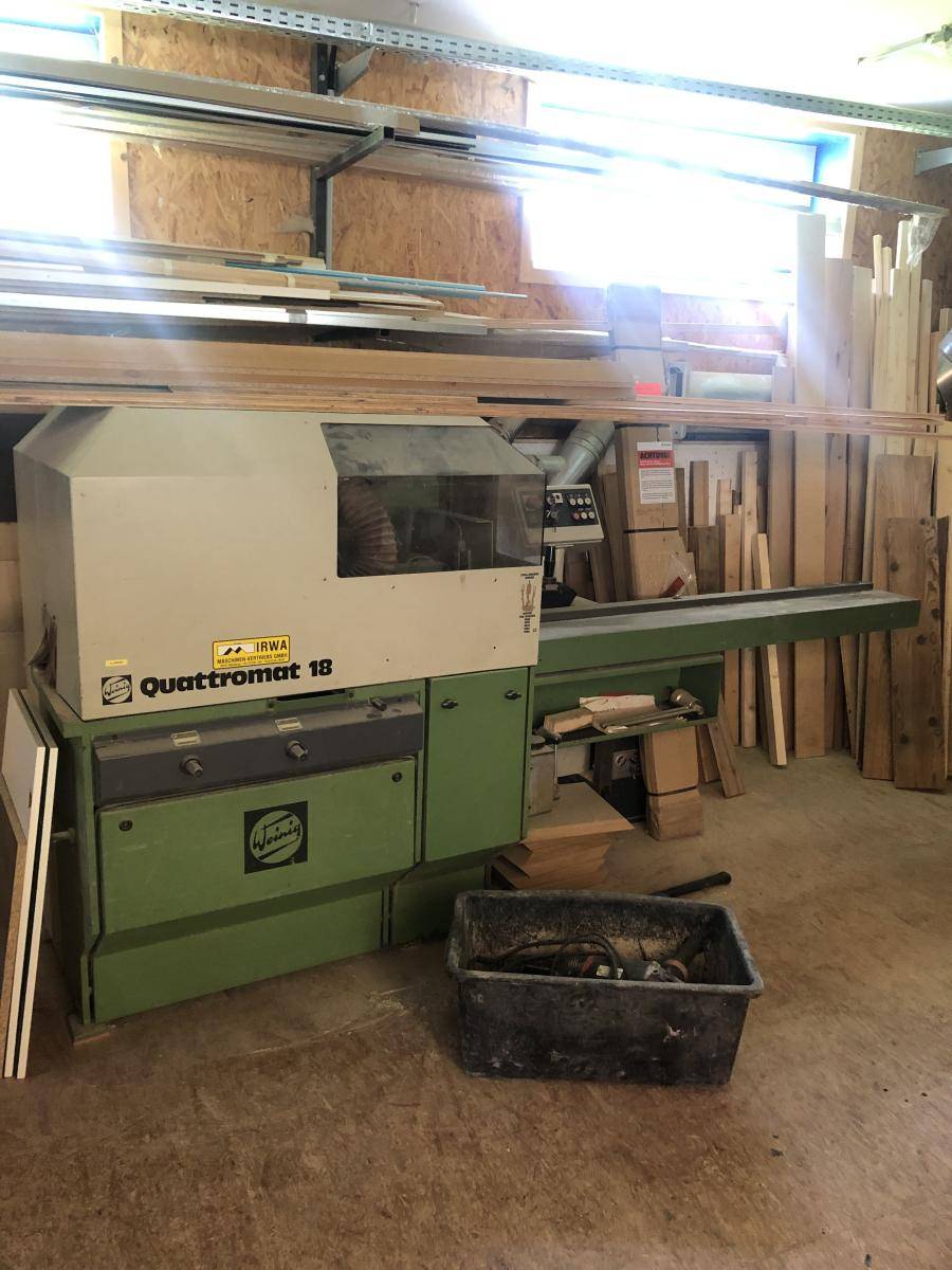 Four side planer WEINIG QUATTROMAT 18 buy second-hand
