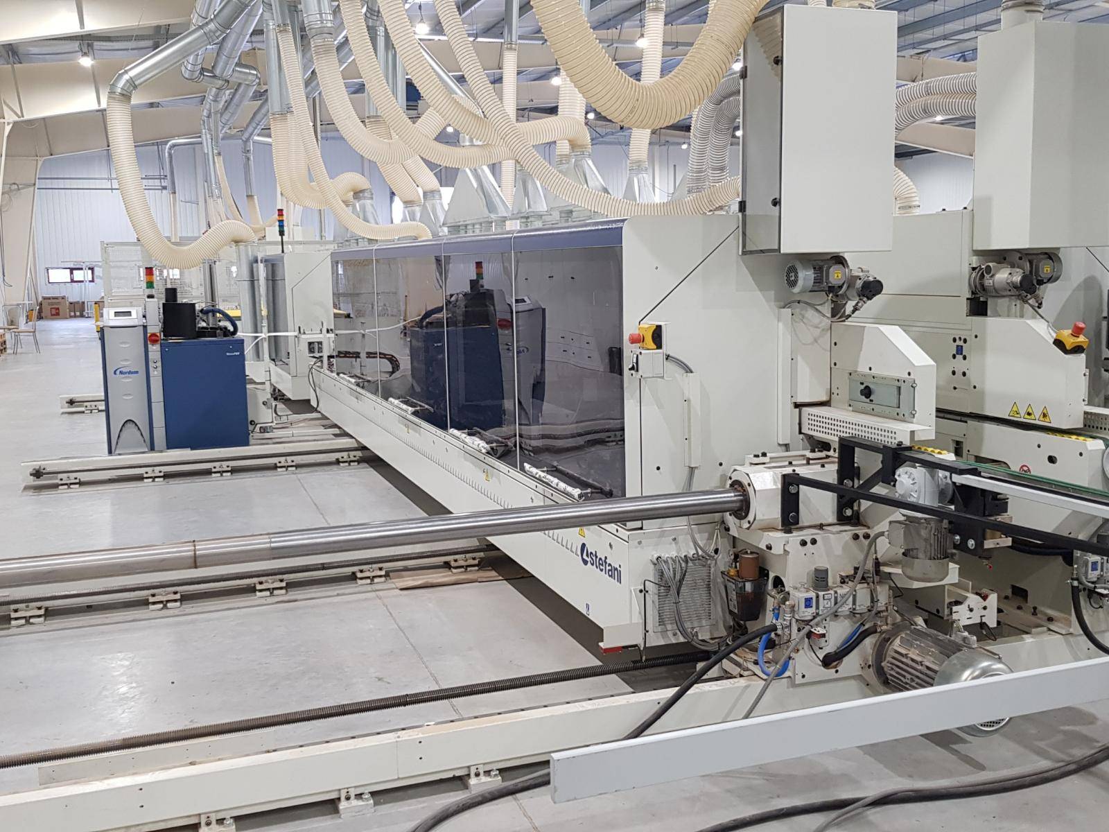 STEFANI Four-sided sizing and edgebanding line EVOLUTION SSB buy second ...