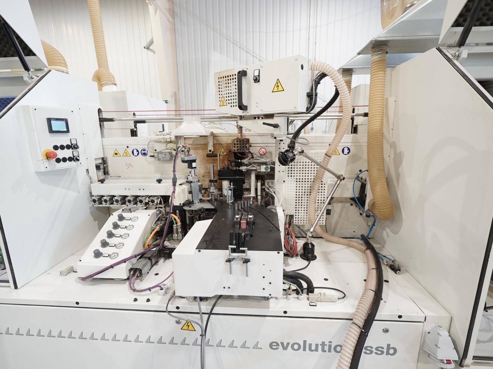 STEFANI Four-sided sizing and edgebanding line EVOLUTION SSB buy second ...
