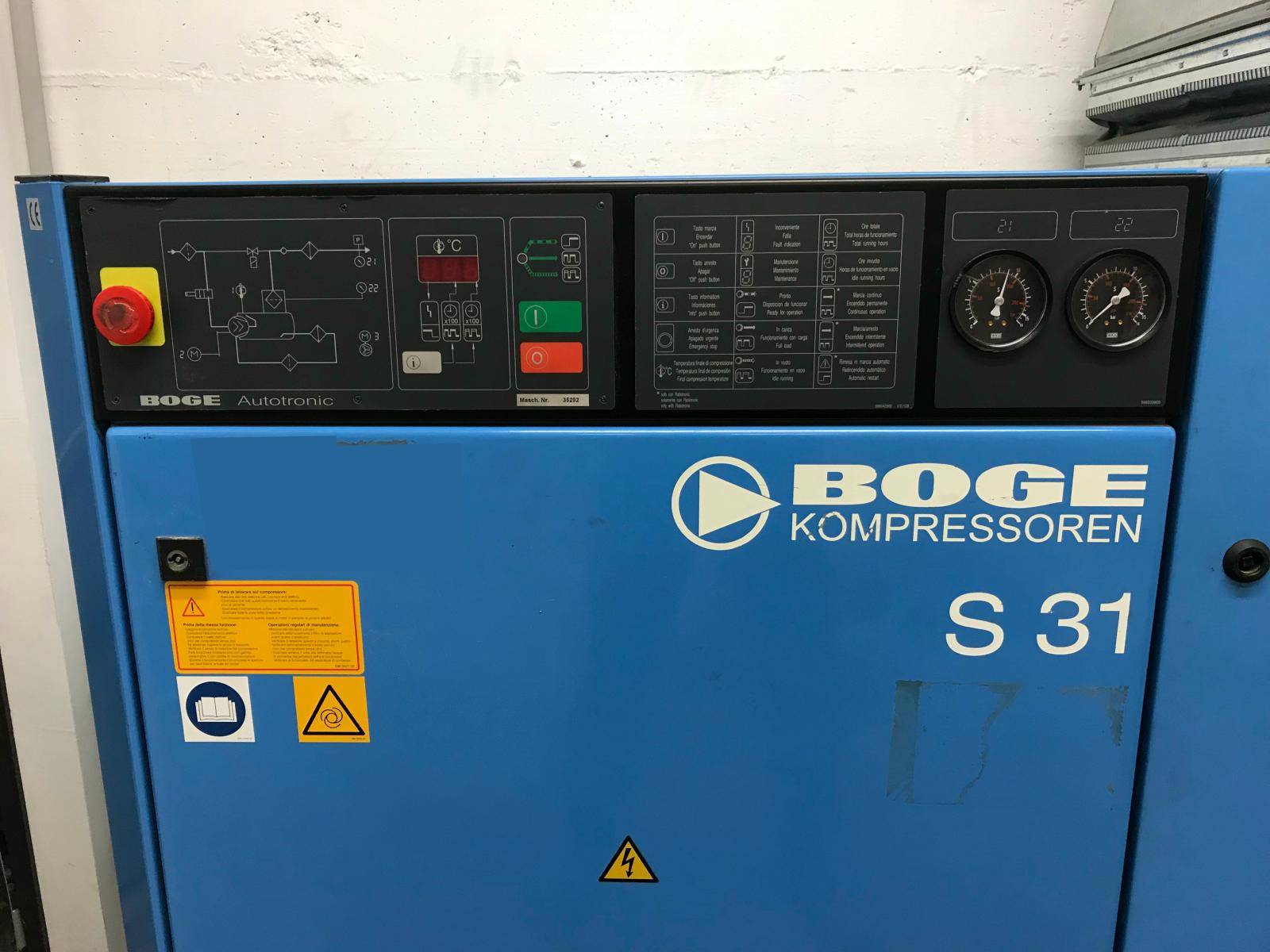 Compressor BOGE S 31 buy second-hand