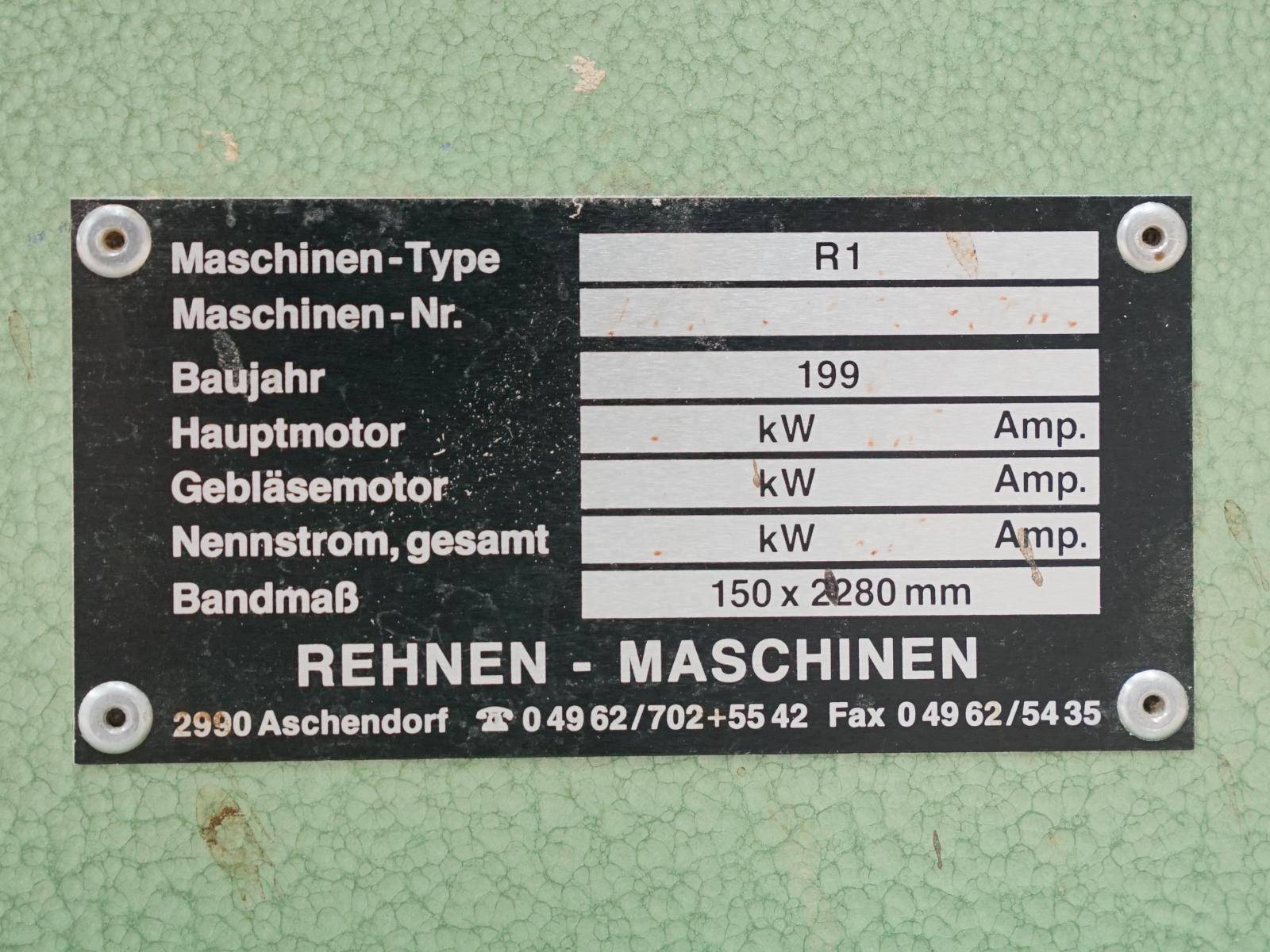 Auktion REHNEN Kantenschleifmaschine R 1