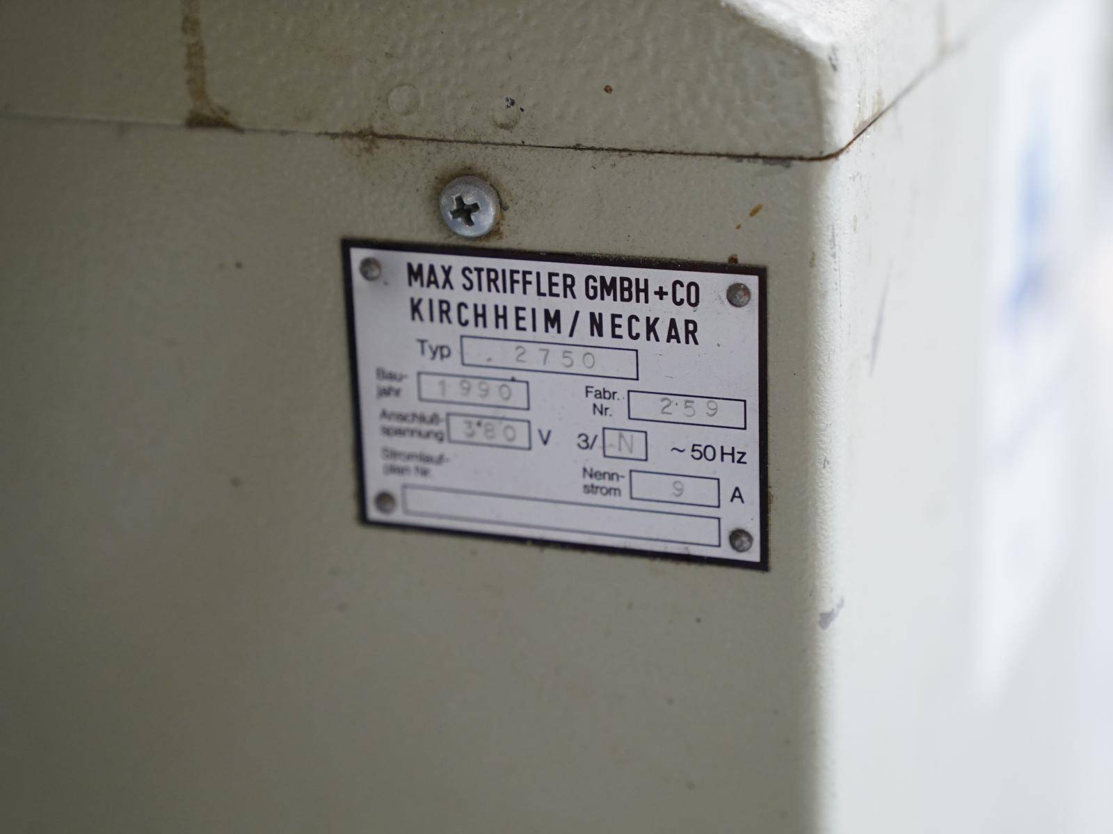 Auktion STRIFFLER-STRIMA Doppelgehrungssäge 2750E