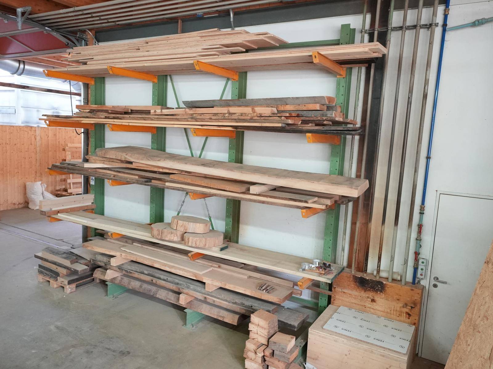 Solid wood + Fischer Kragarmregal / Cantilever rack (Set buy second-hand
