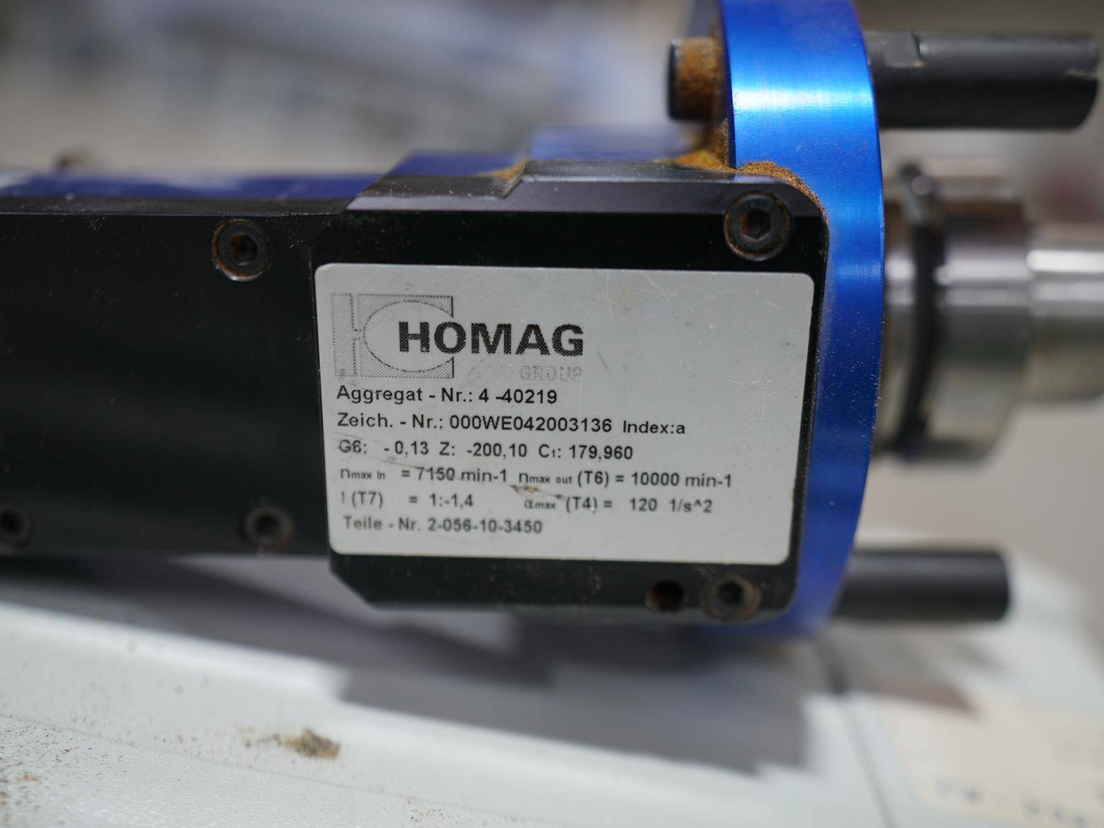 Auction 28.1.25: HOMAG Aggregates for CNC