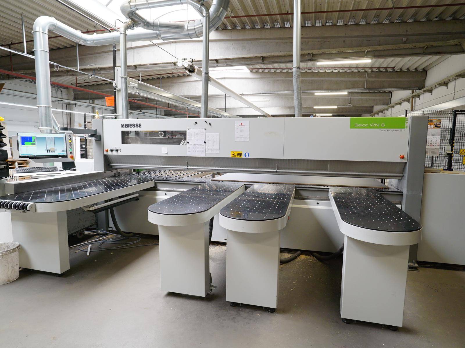 BIESSE Saw with panel storage system SELCO WN 6 /610 TWIN PUSHER+ ...