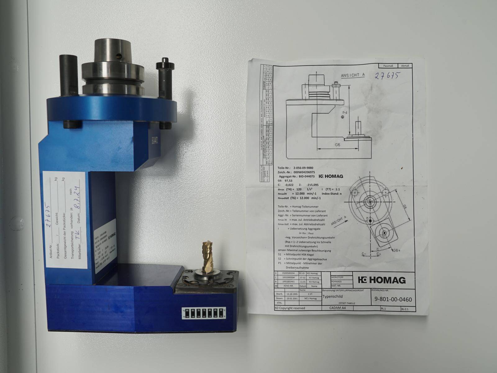 HOMAG Aggregates for CNC UNTERFLURFRÄSEN buy second-hand
