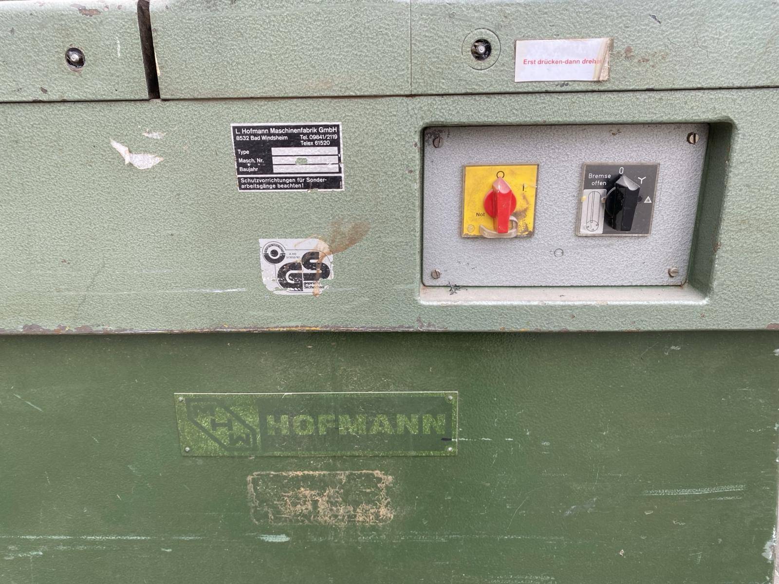 HOFMANN Surface planer buy second-hand