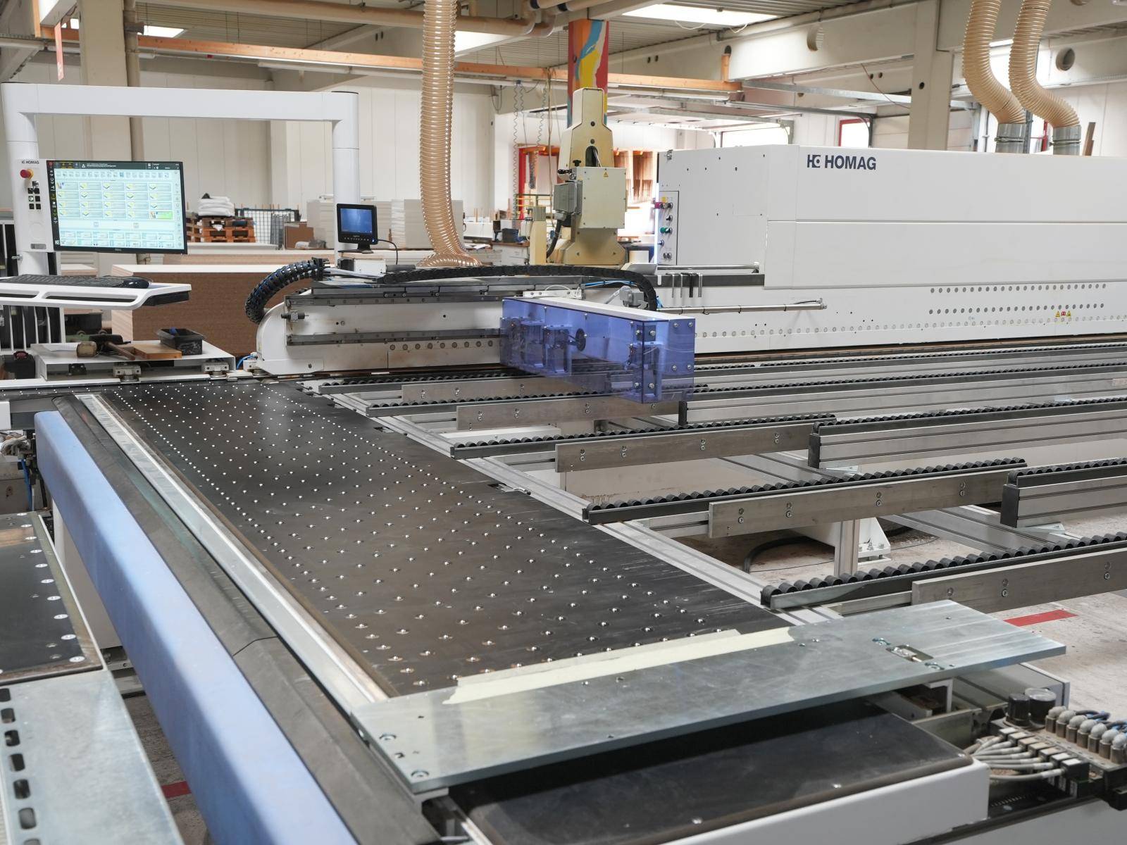 HOMAG Edgebander with backfeed EDGETEQ S -500 +XES 200+Barbaric Return ...