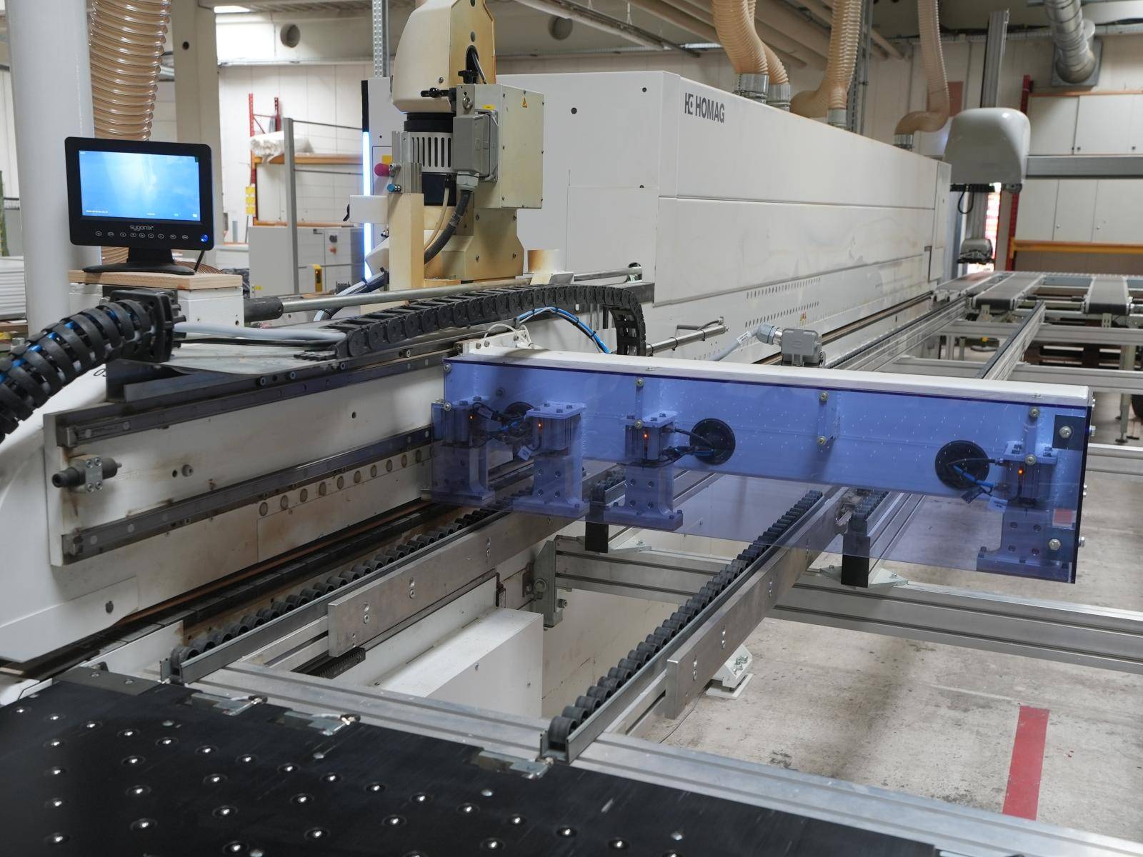 HOMAG Edgebander with backfeed EDGETEQ S -500 +XES 200+Barbaric Return ...