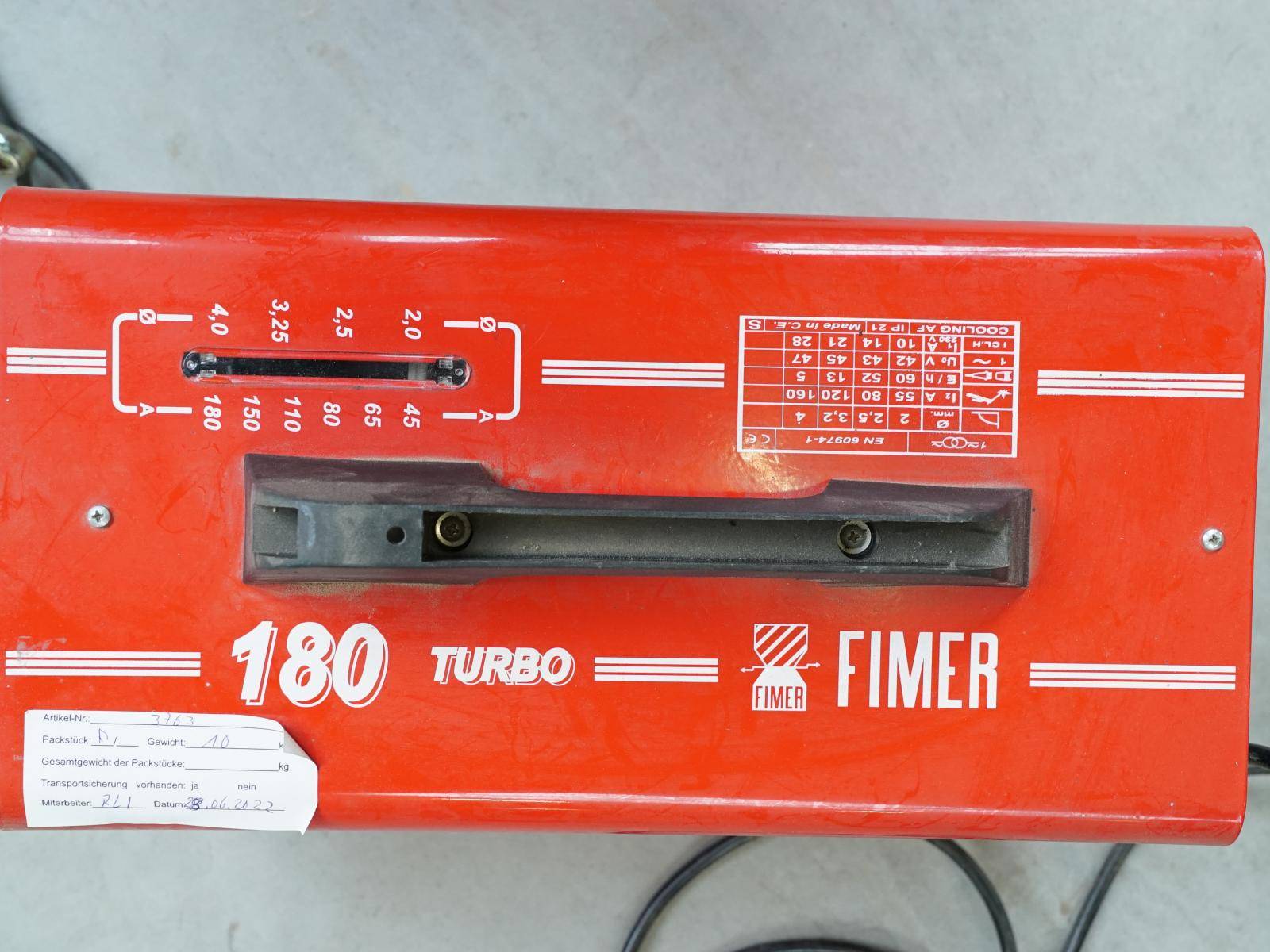 Welding machine FIMER 180 Turbo buy second-hand