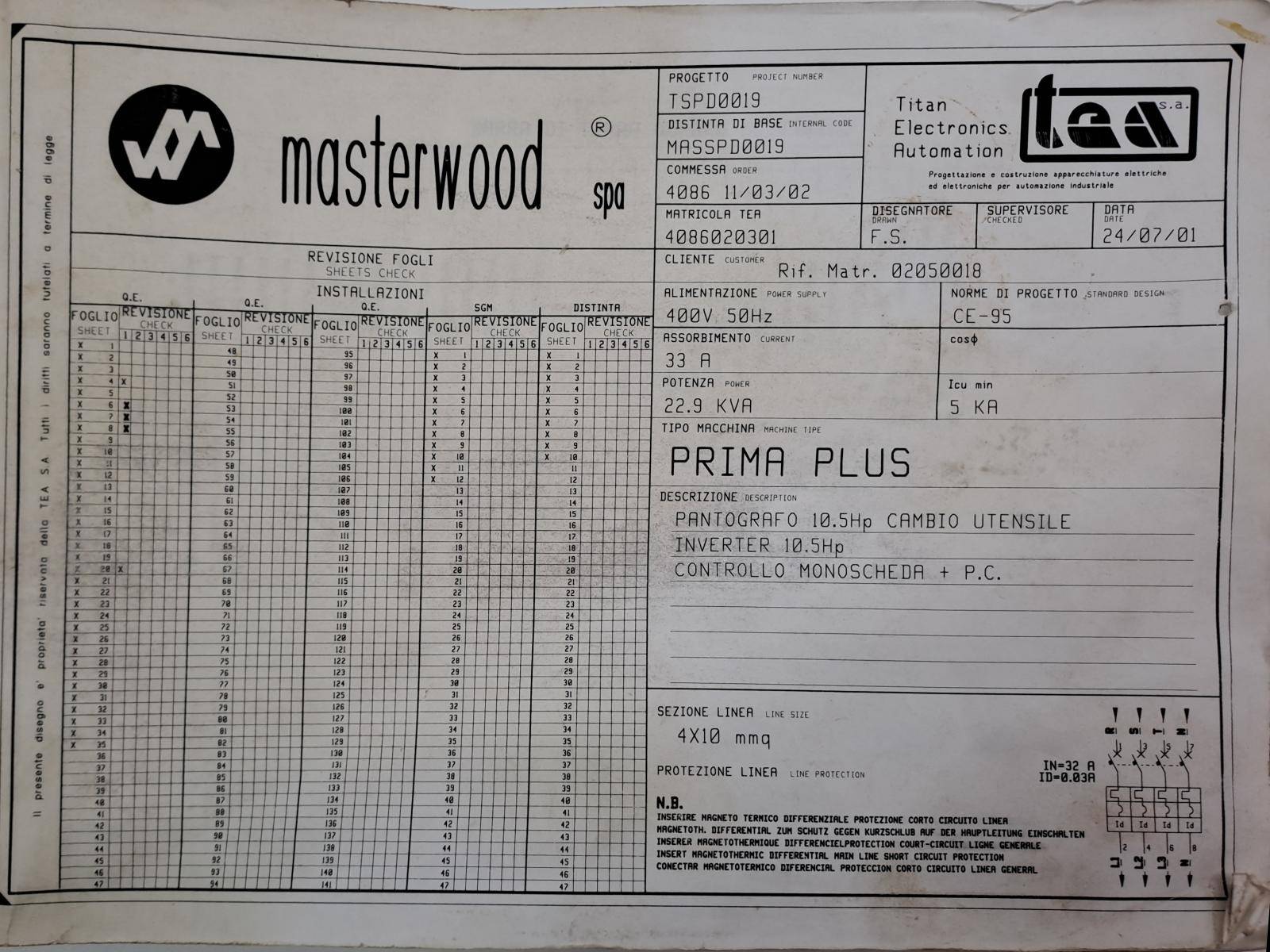 MASTERWOOD CNC machining centre PRIMA PLUS buy second-hand