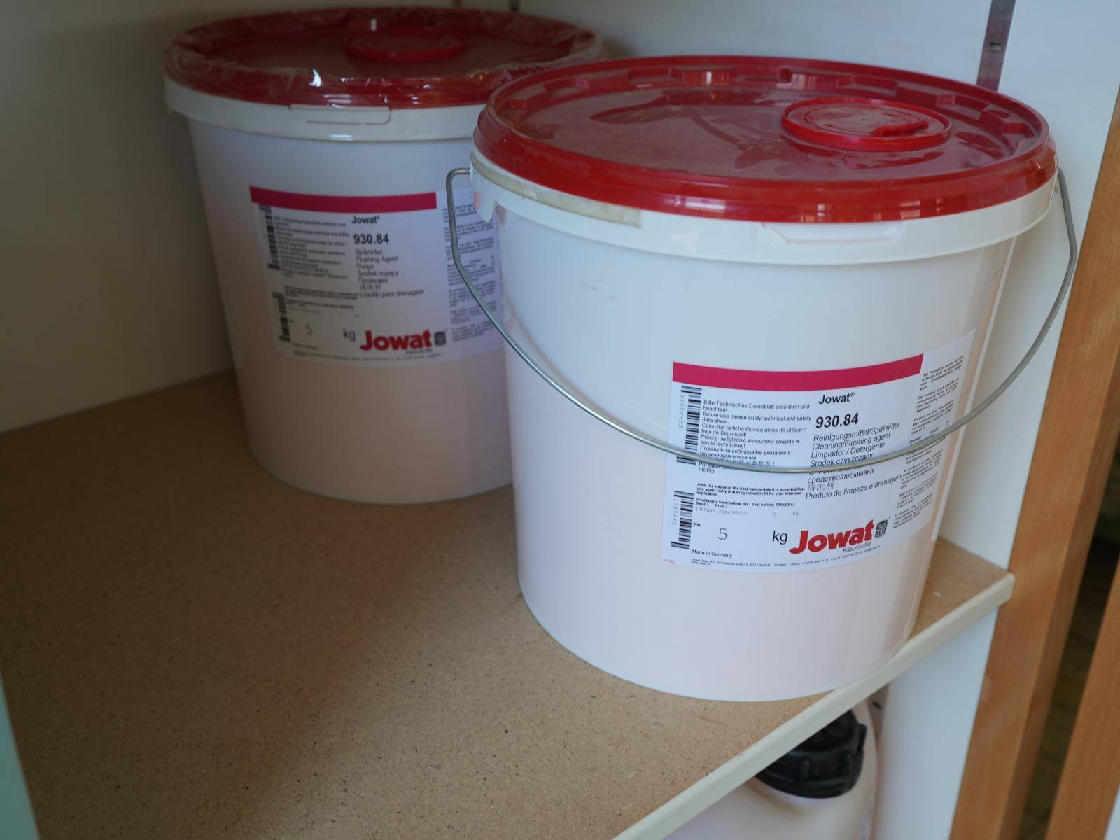 Auction 28.10.25: JOWAT Hot melt adhesive PU Hotmelt+ Riepe + Homag (Set)