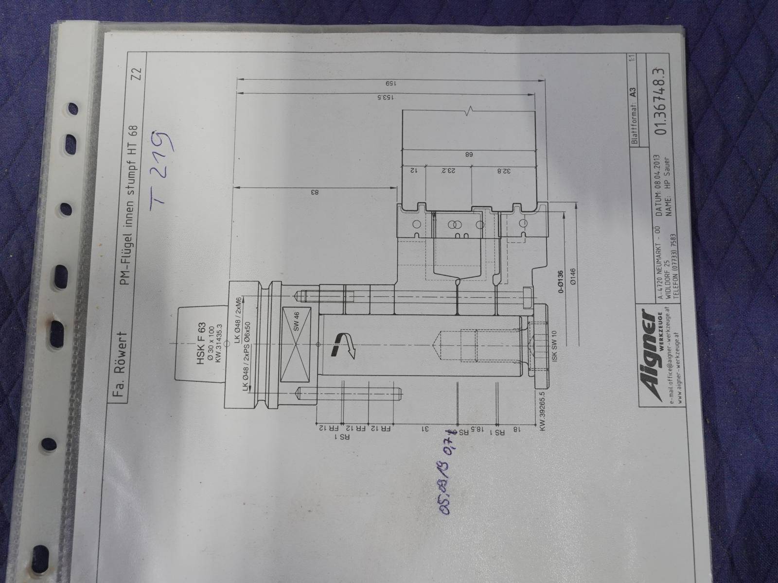 AIGNER CNC window tool set buy second-hand