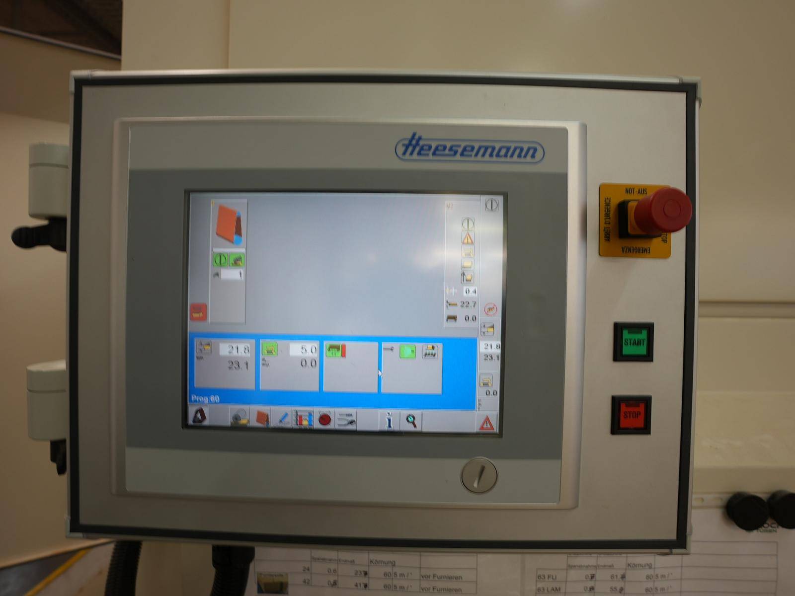 HEESEMANN Double-sided calibration sanding machine LSM 8 -S + LSM 8 U-S ...