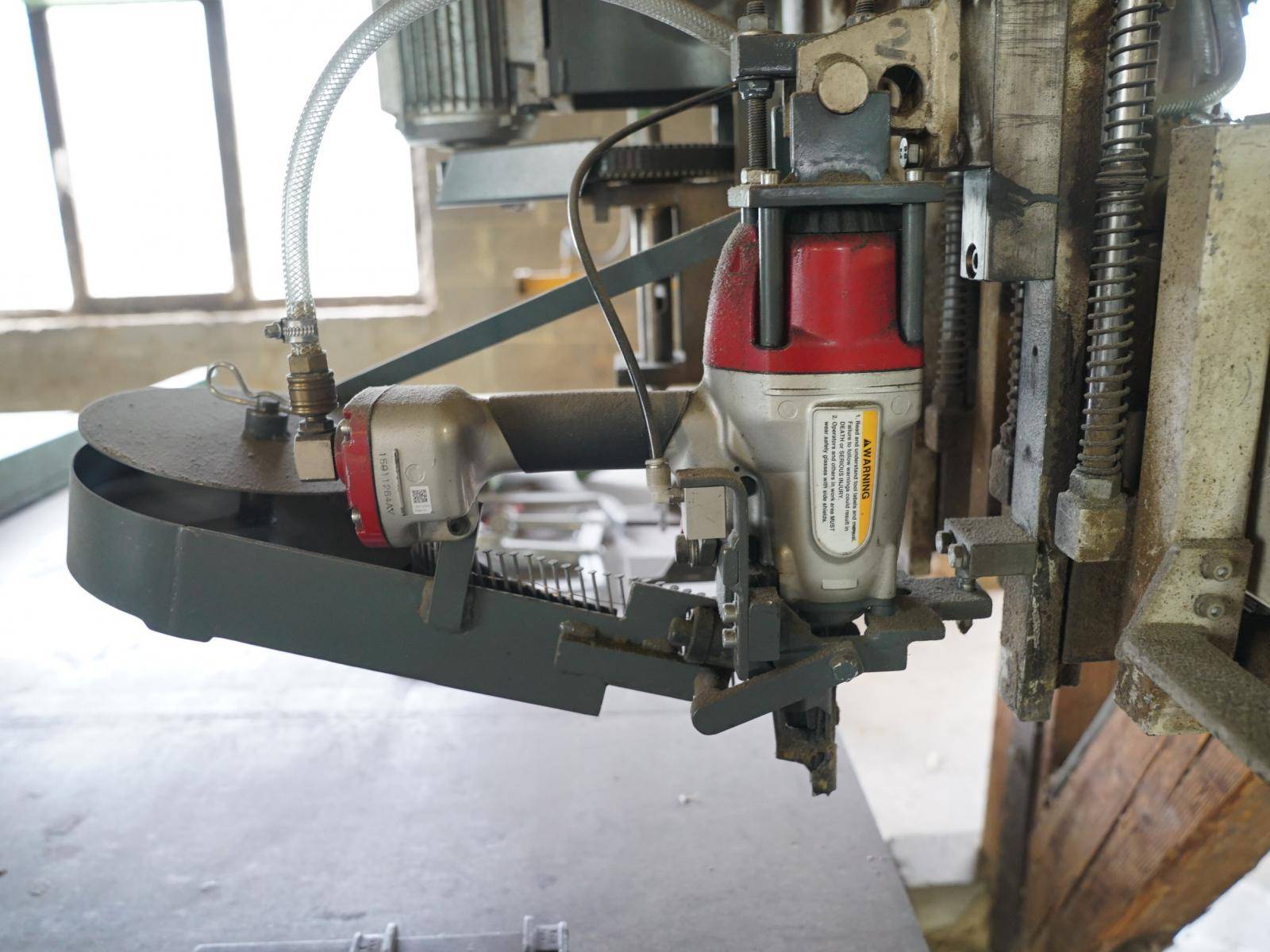 Production line for pallets Automated nailing machine WEINMANN ...