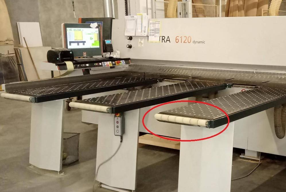 HOLZ-HER Beschickungsrolle stirnseitig - WOOD TEC PEDIA